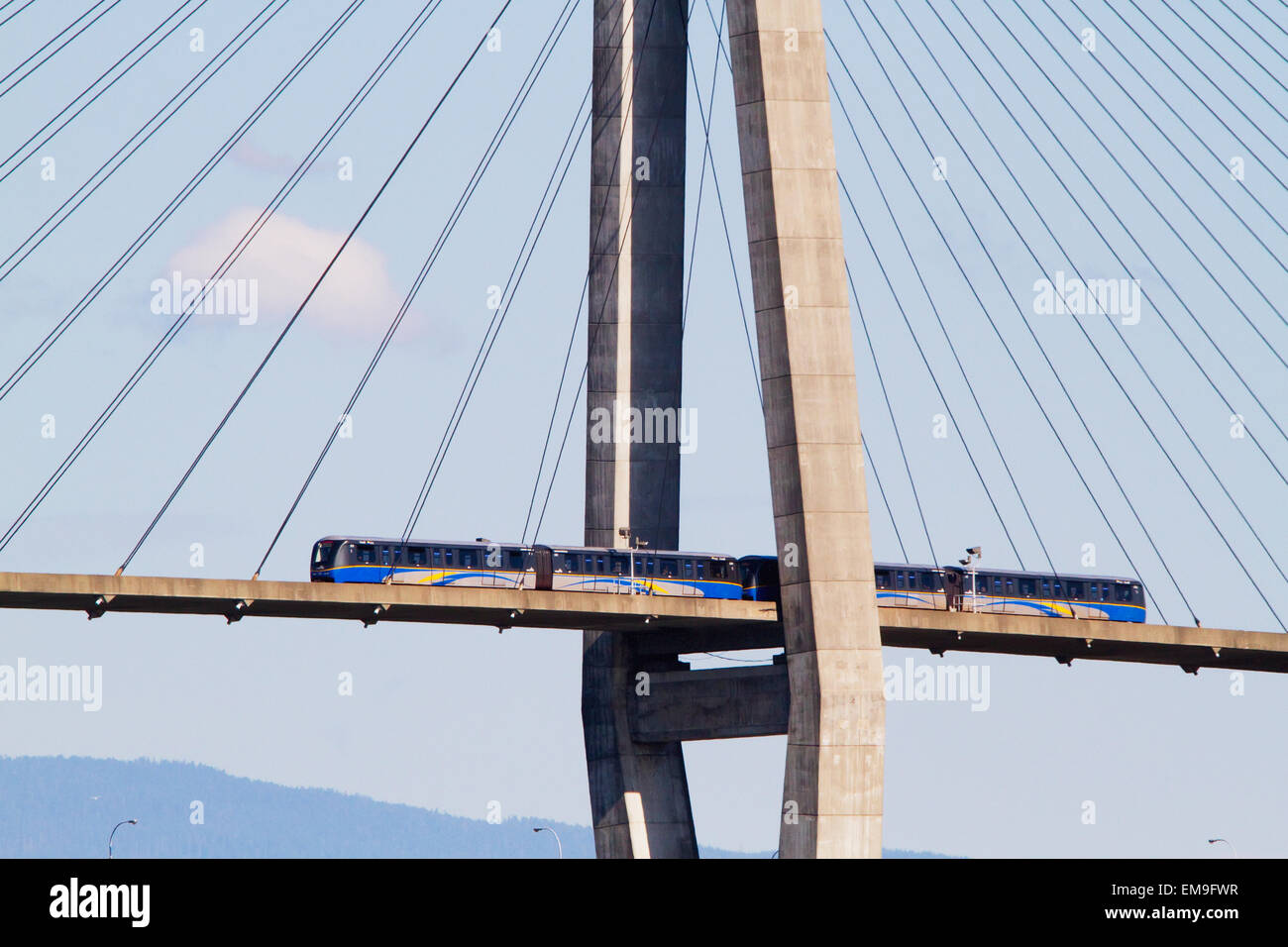 Skytrain Bridge, New Westminster, British Columbia, Canada Stock Photo ...