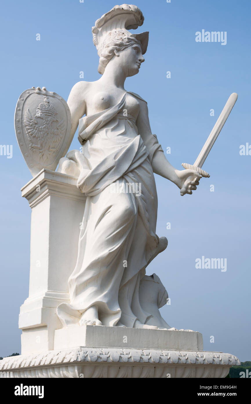 Marble statue sword woman hi-res stock photography and images - Alamy