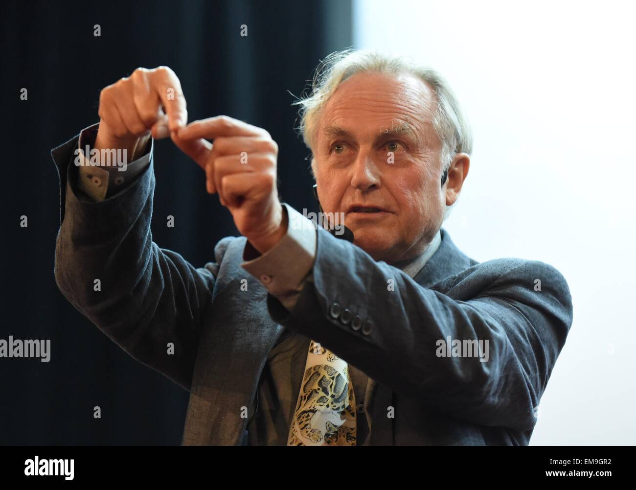 Olomouc, Czech Republic, 17th April, 2015. British biologist Richard ...