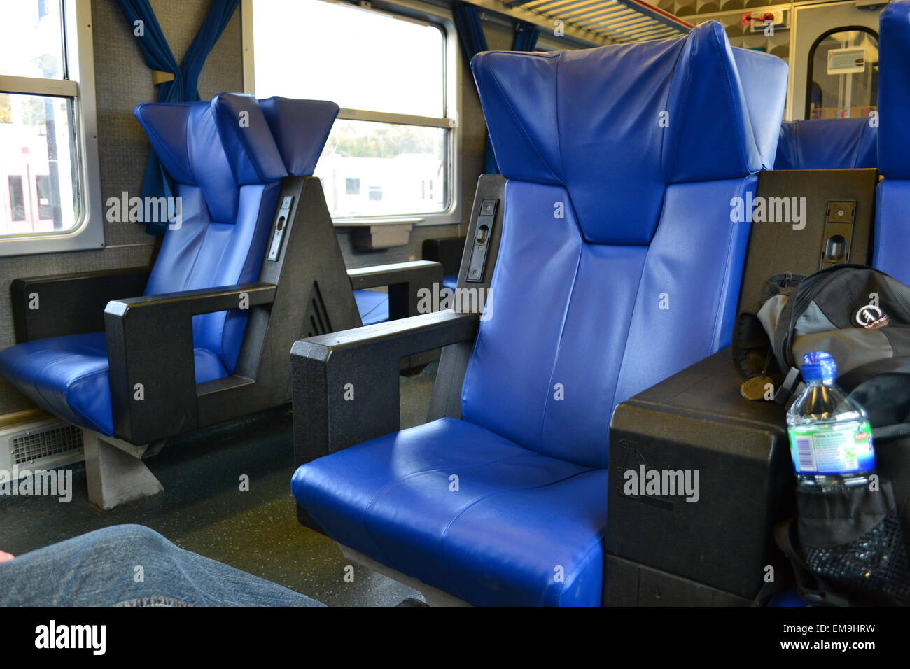 Italian train seats Stock Photo - Alamy