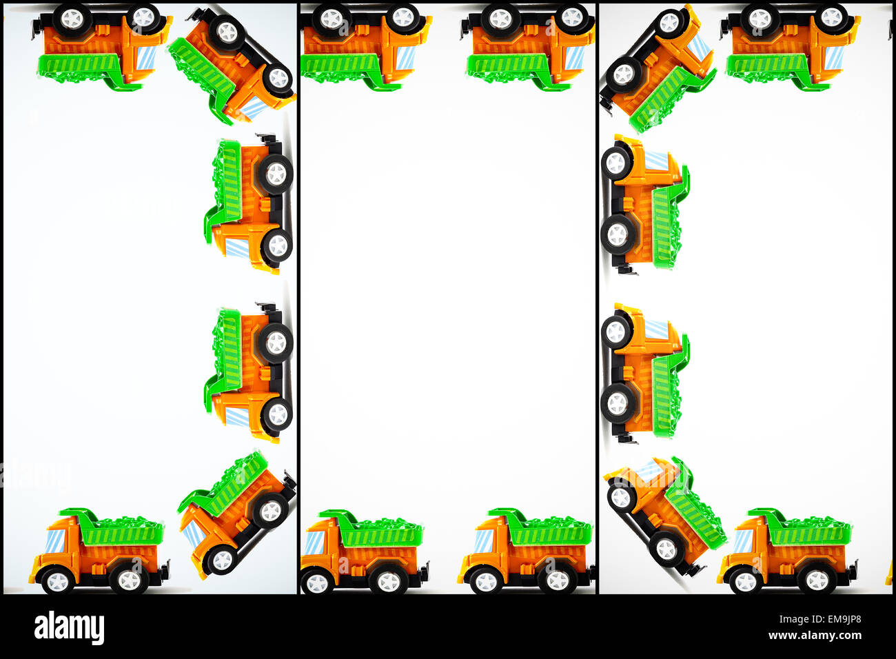 Frame of Earth moving toy. Kids Frame Stock Photo - Alamy