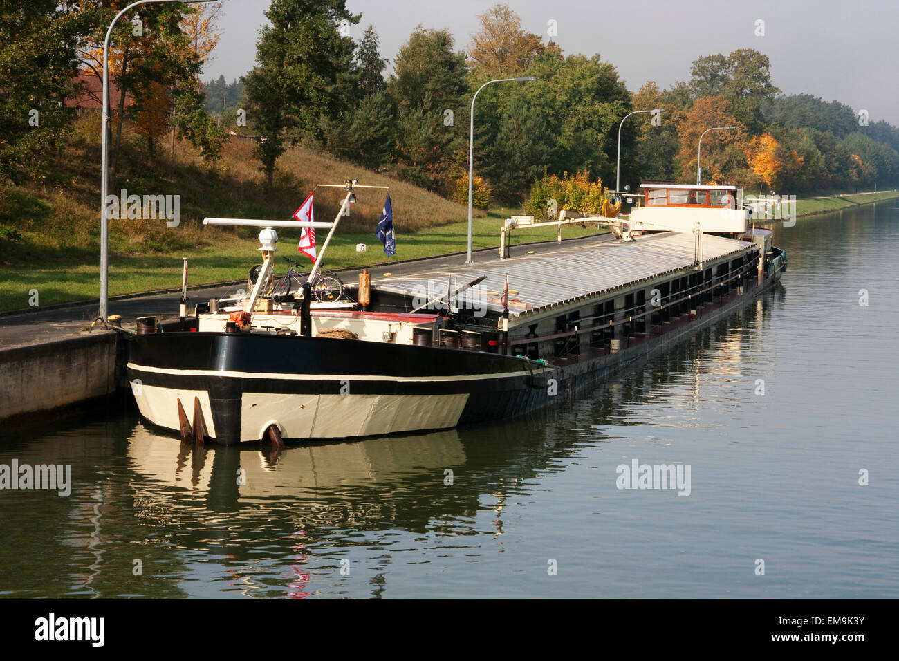 Riverboat On The Main-Danube Canal, Bavaria, Germany Stock Photo - Alamy