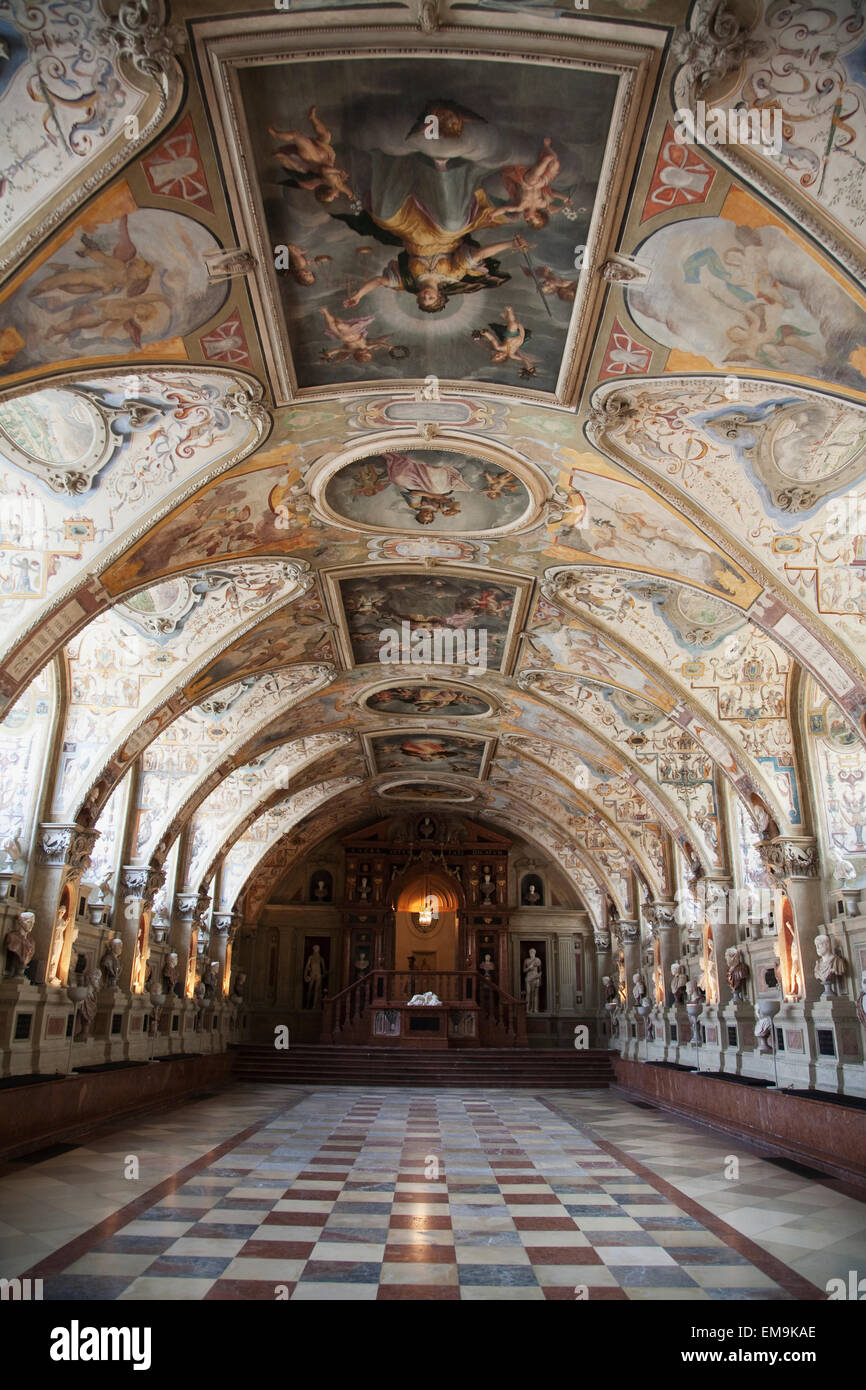 Antiquarium Built By Duke Albrecht V At The Residence, Munich, Bavaria ...