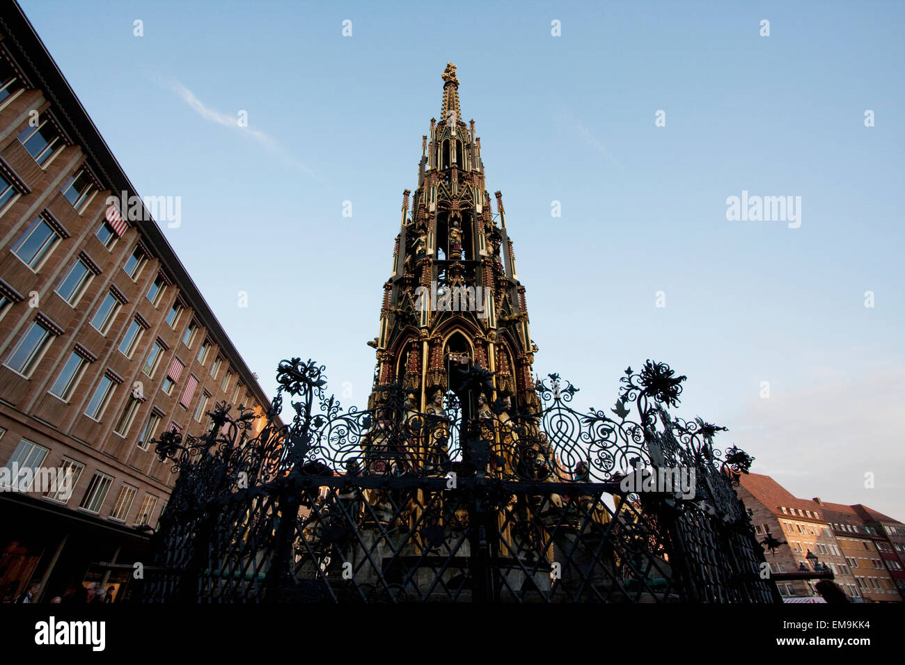 Schoner Brunnen, Nuremberg, Bavaria, Germany Stock Photo - Alamy