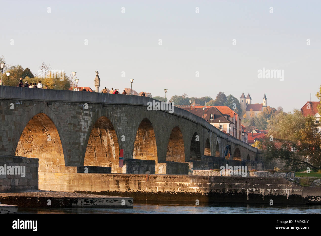 Stone Bridge, Regensburg, Bavaria, Germany Stock Photo - Alamy