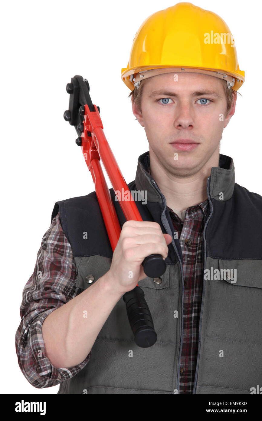 Man holding big spanner hi-res stock photography and images - Alamy