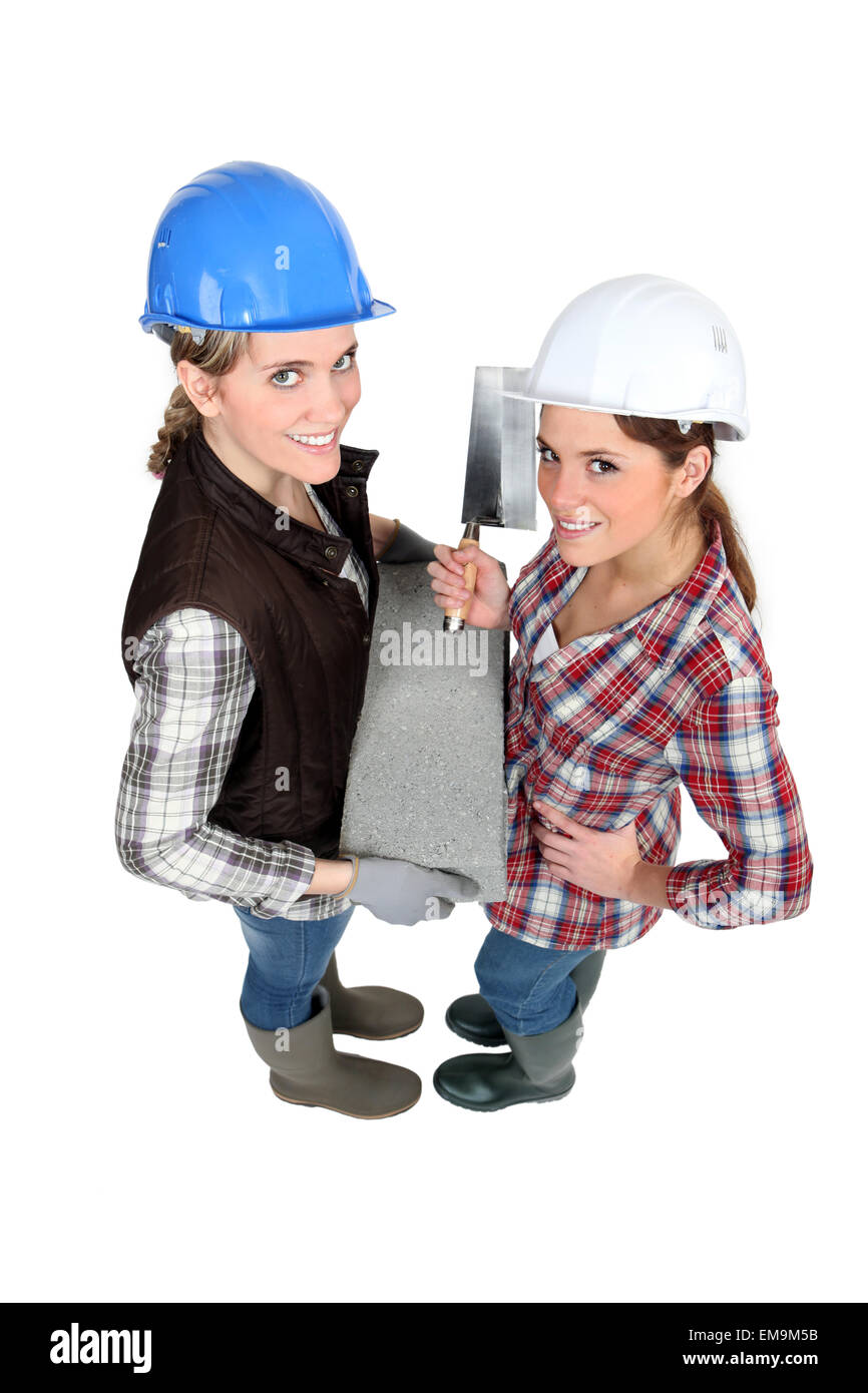 Women bricklayers hi-res stock photography and images - Alamy