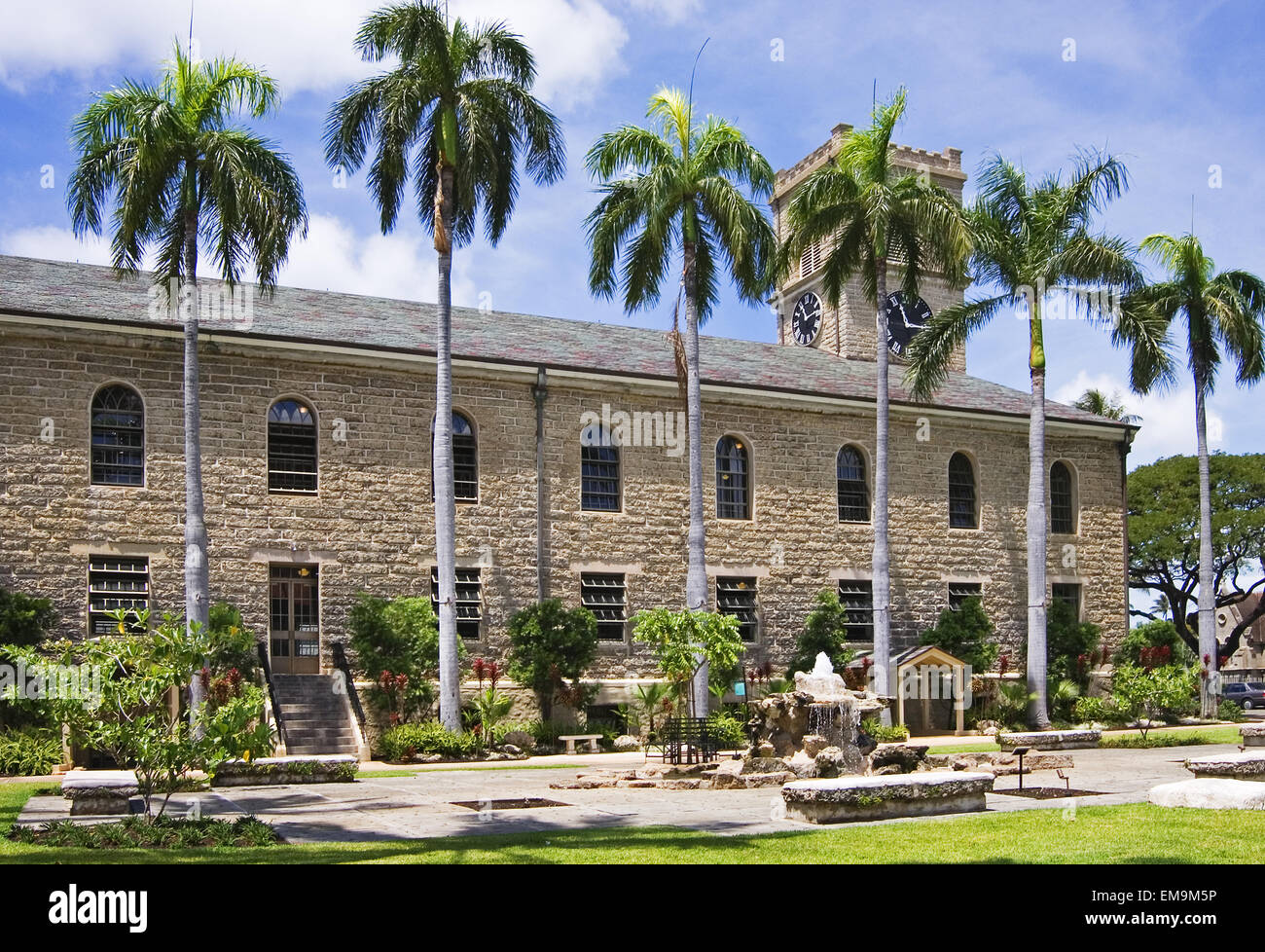 Hawaii, Oahu, Honolulu, Downtown Historic District, Kawaiahao Church ...