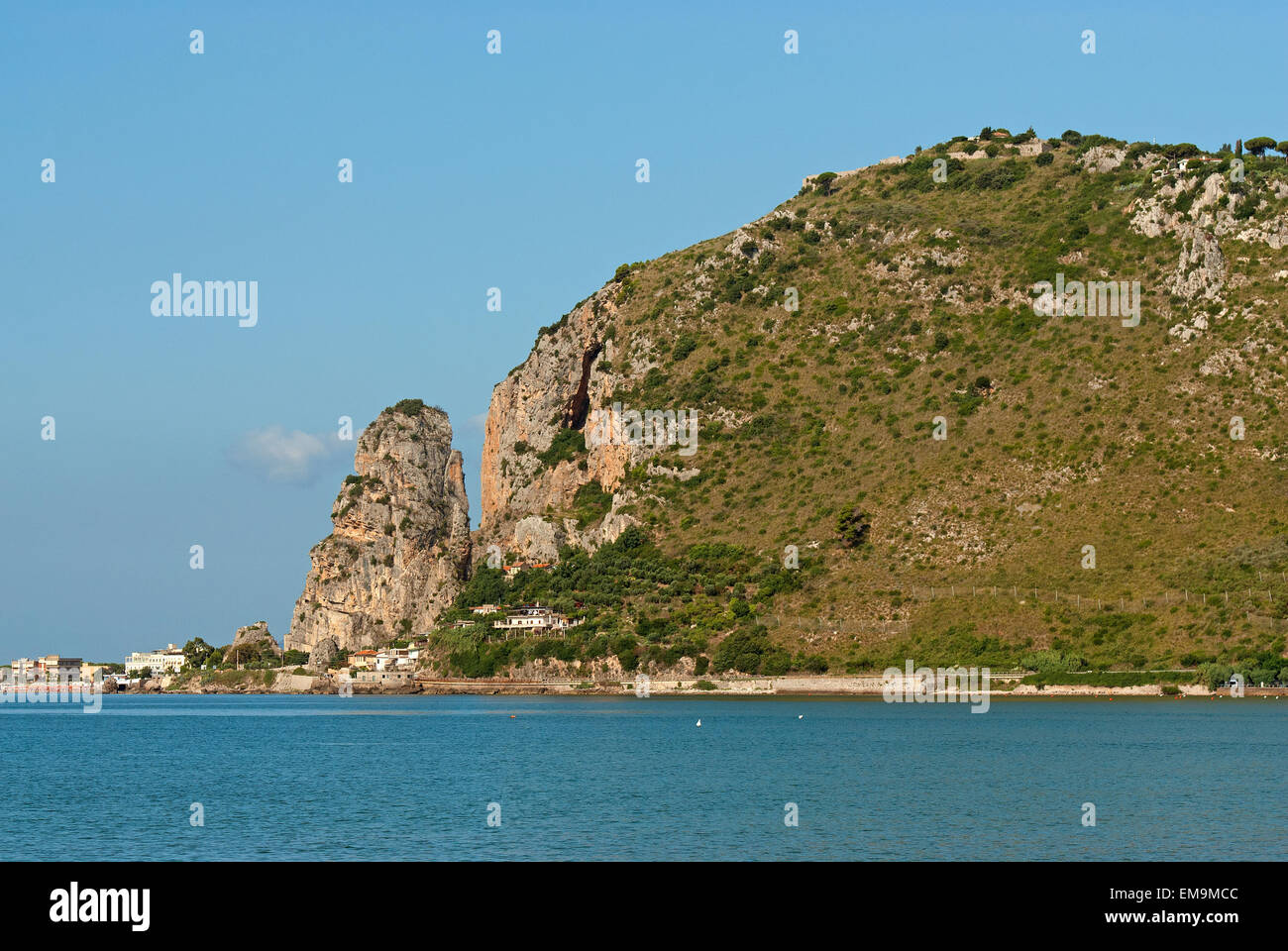 Terracina, Sant'Angelo Mountain and Pisco Montano rock, Lazio, Italy ...
