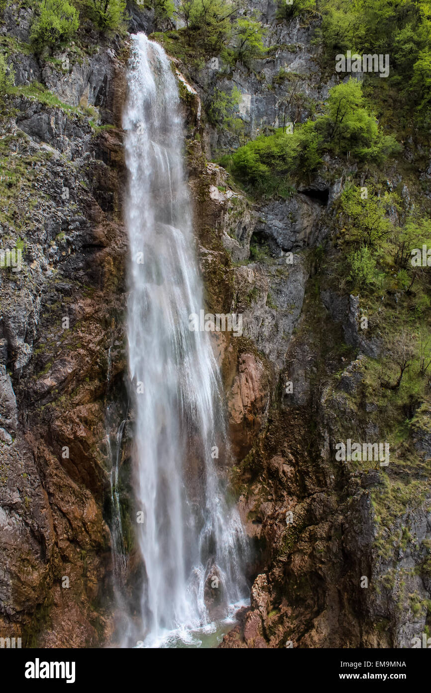 Waterfall at Nevidio canyon in Montenegro Stock Photo - Alamy
