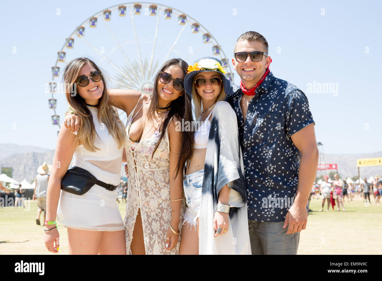 Indio, California, USA. 17th Apr, 2015. Fans stream into the grounds ...