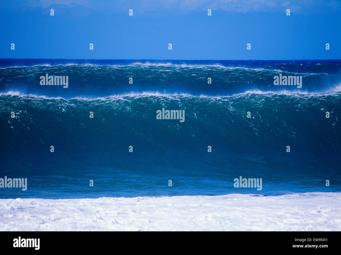 Hawaii, Oahu, North Shore, Pipeline, Big Surf Stock Photo - Alamy