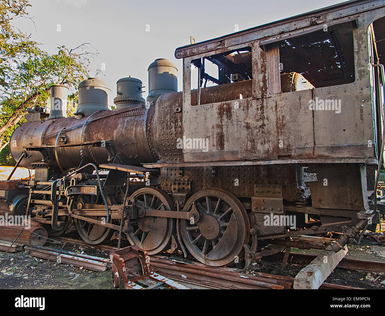 Vintage cuban steam train hi-res stock photography and images - Alamy