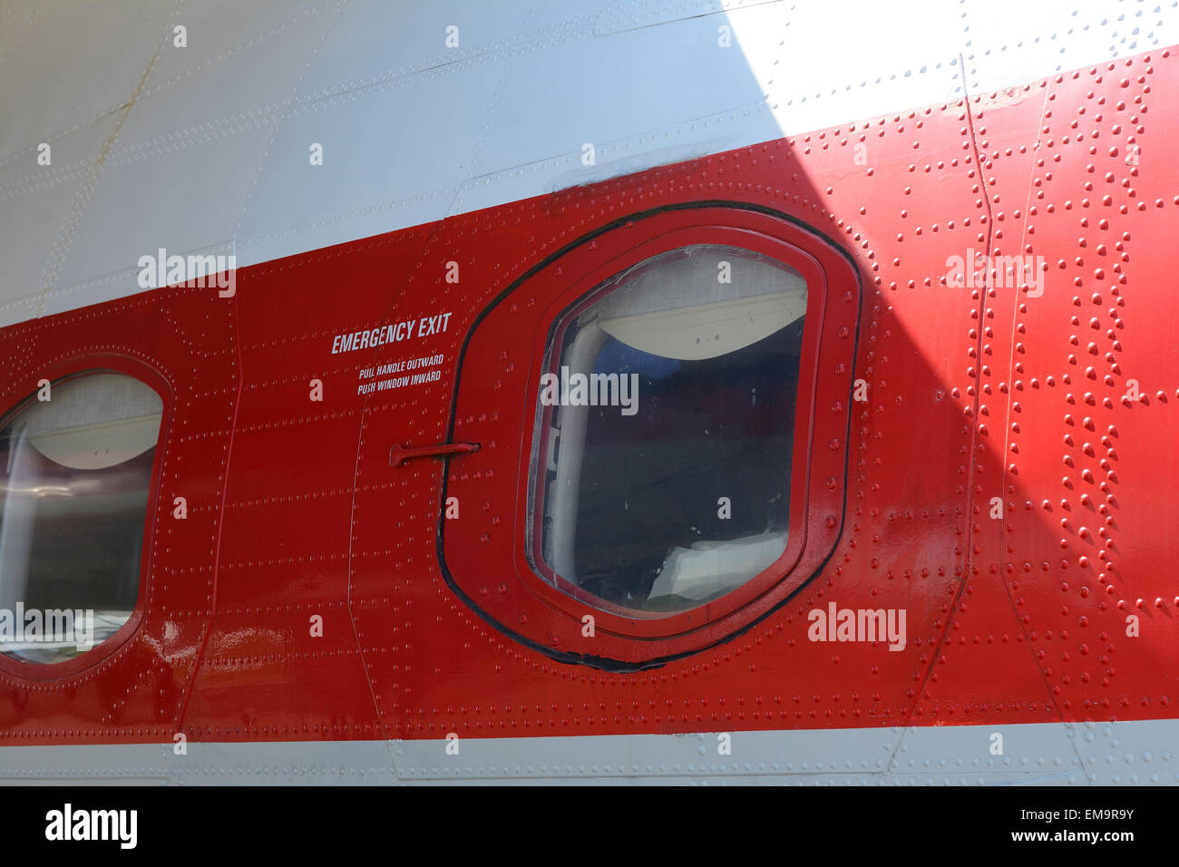 Airplane emergency exit hi-res stock photography and images - Alamy