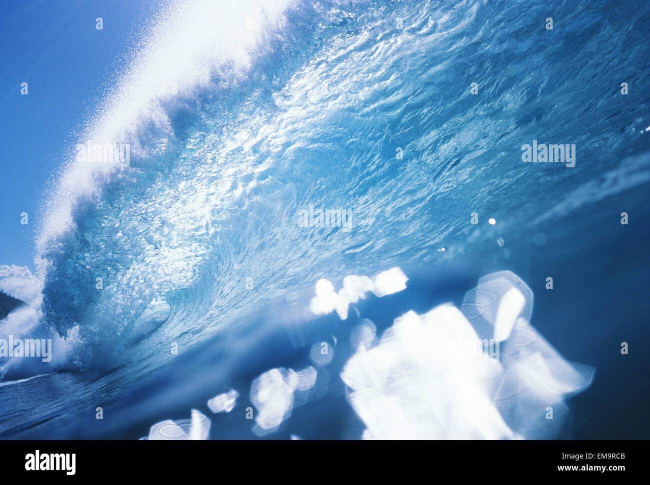 Wave curling over hi-res stock photography and images - Alamy