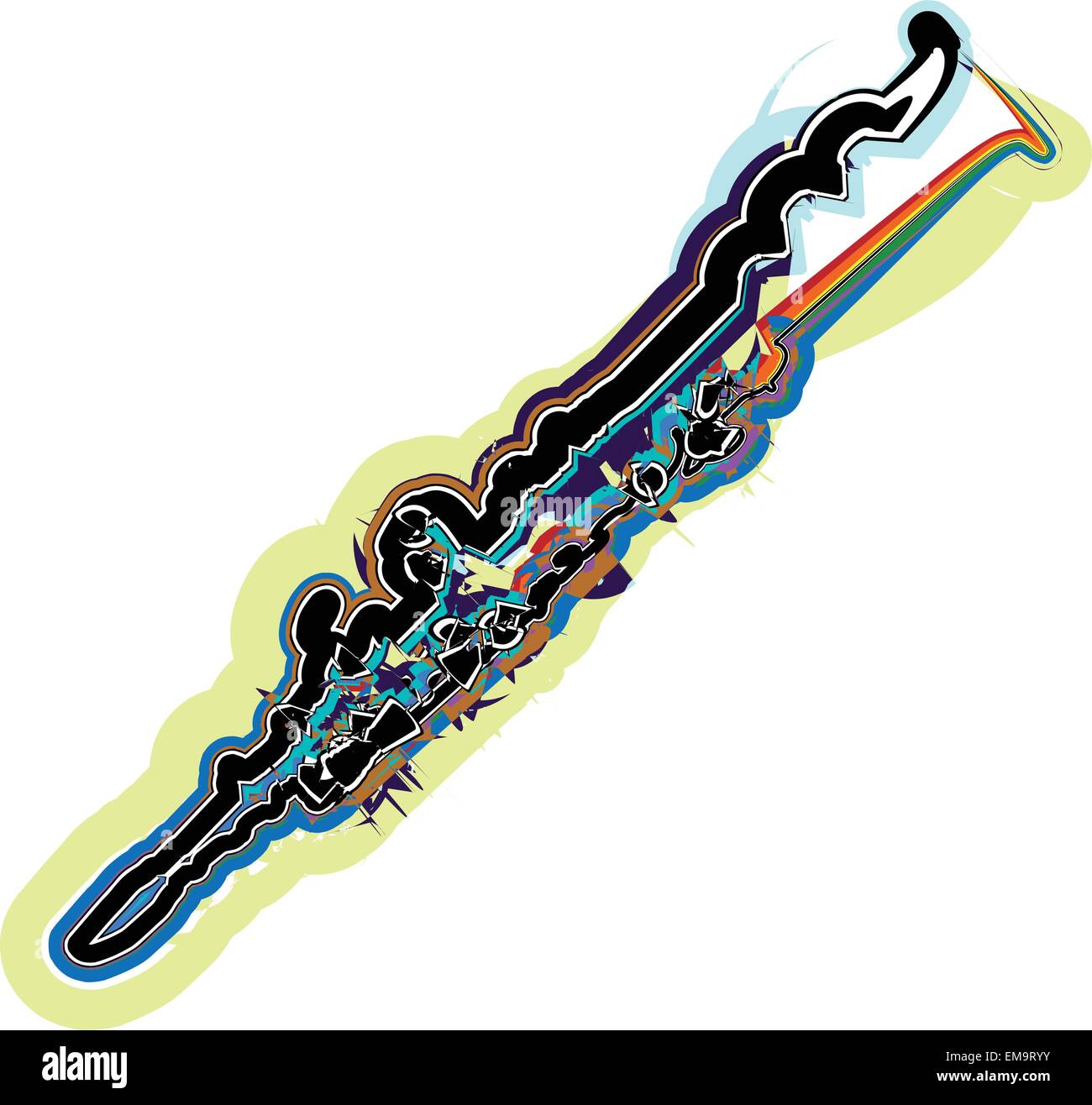 abstract Flute illustration Stock Vector Image & Art - Alamy