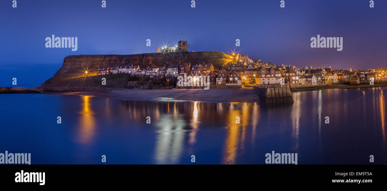 Whitby Village At Night High Resolution Stock Photography and Images ...