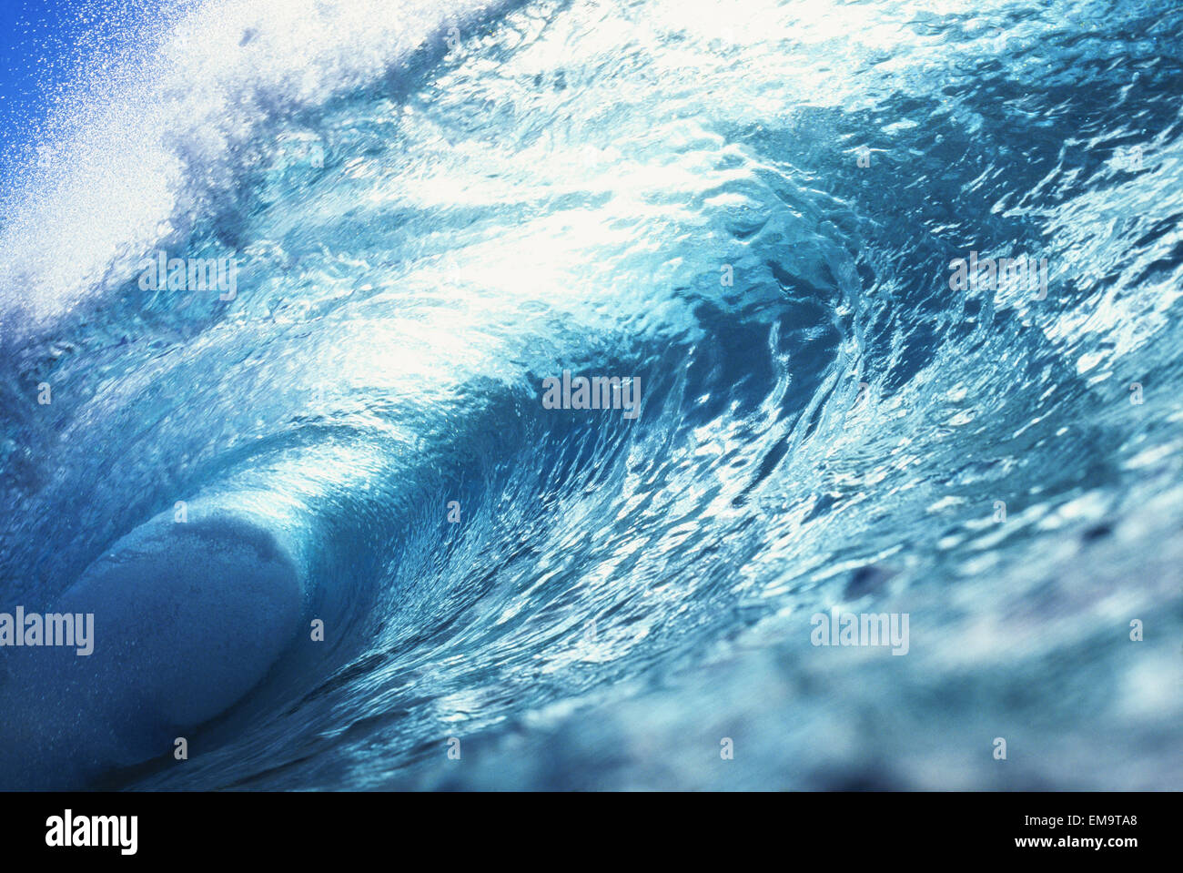 Hawaii, Oahu, Perfect Wave At Pipeline Stock Photo - Alamy