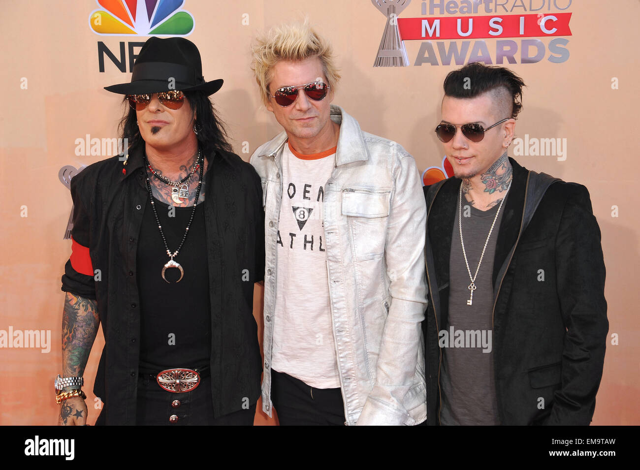 LOS ANGELES, CA - MARCH 29, 2015: Sixx:A.M. at the 2015 iHeart Radio ...