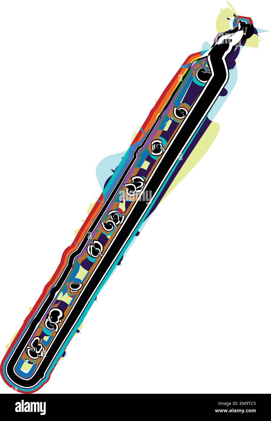 The transverse flute play Stock Vector Images - Alamy