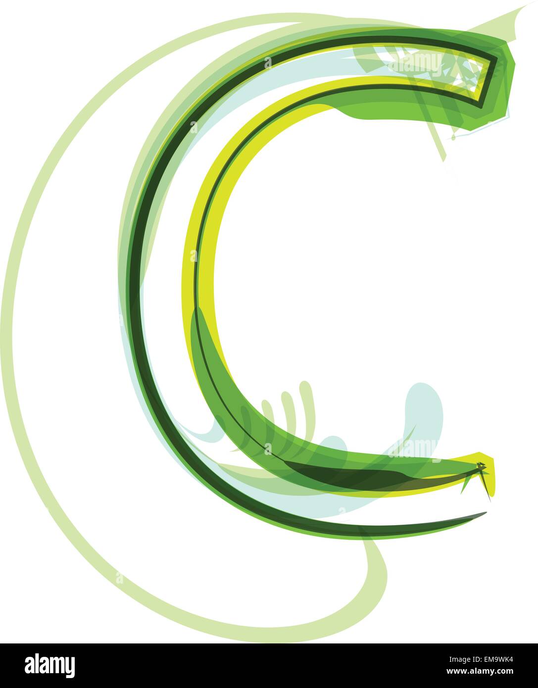 Font illustration LETTER C Stock Vector Image & Art - Alamy