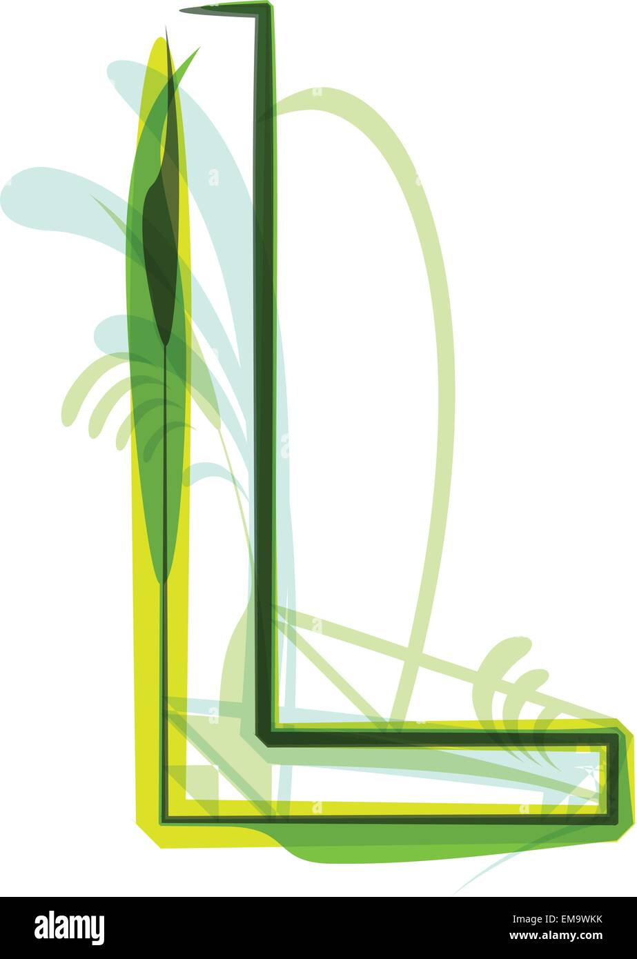 Font illustration LETTER L Stock Vector Image & Art - Alamy