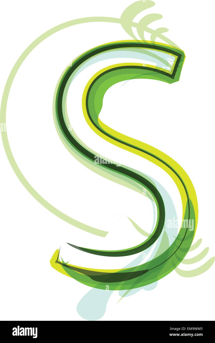 Font illustration LETTER S Stock Vector Image & Art - Alamy