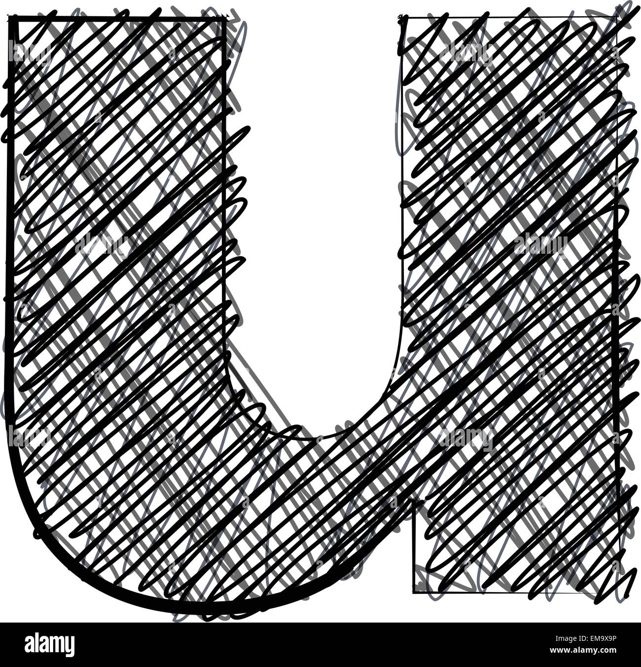 Font illustration LETTER u Stock Vector Image & Art - Alamy