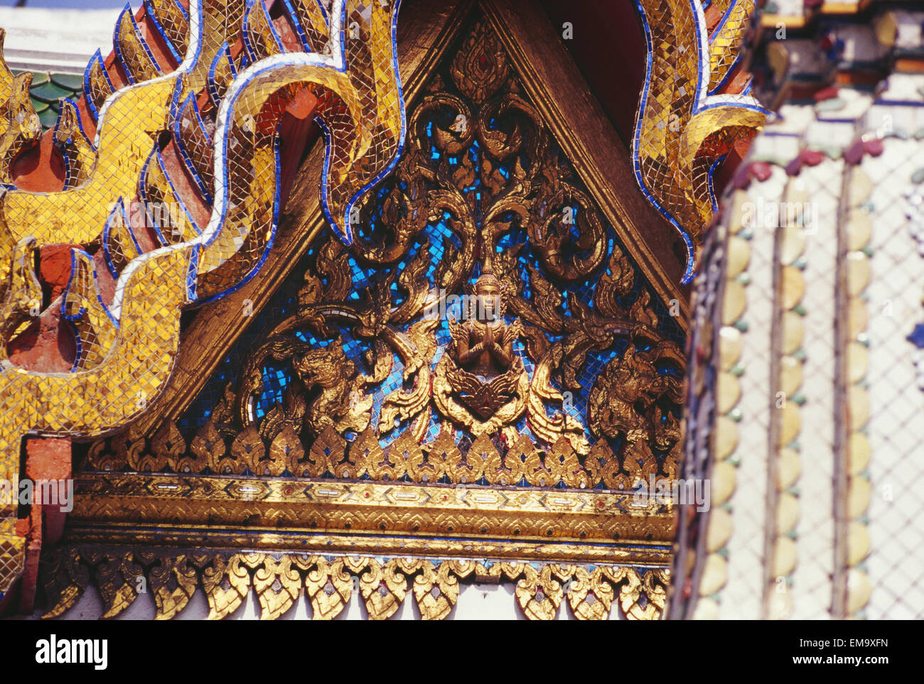 Thailand, Bangkok, Wat Phra Keo (Grand Palace), Intricate Detail Of ...