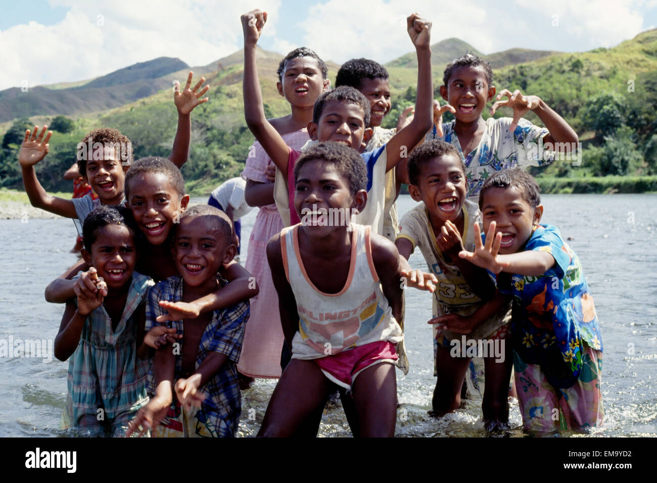 Group Of Fijian Children High Resolution Stock Photography and Images ...