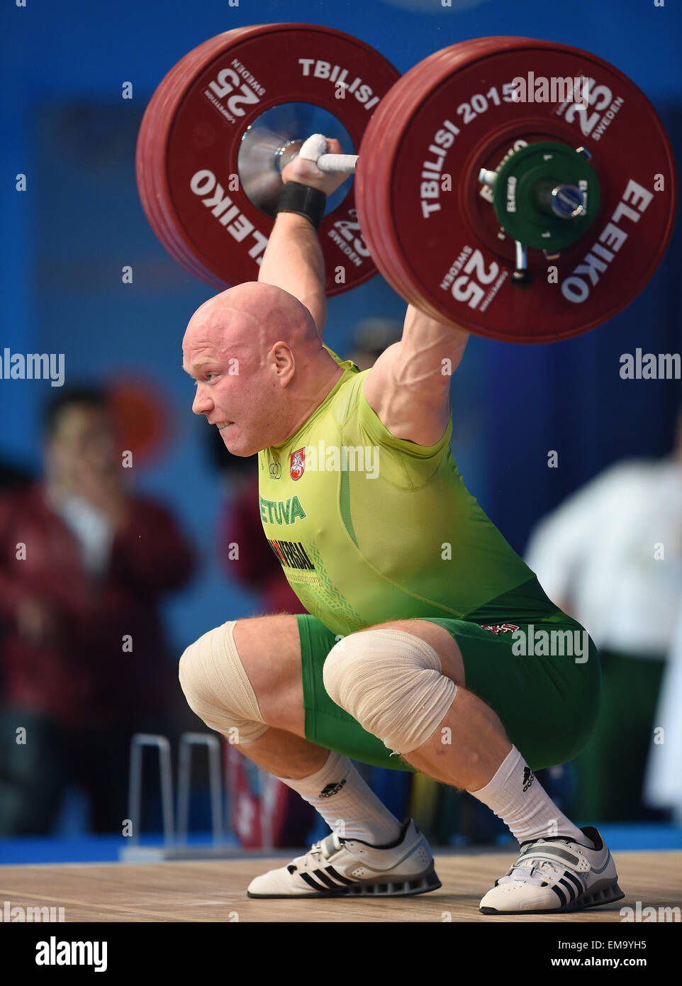 Tbilisi, Georgia. 17th Apr, 2015. Aurimas Didzbalis of Lithuania ...