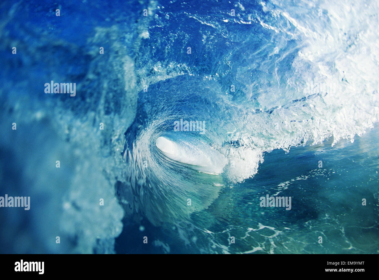 View From Inside Tube Of Inside Of Wave, Circular Pattern, Sun ...