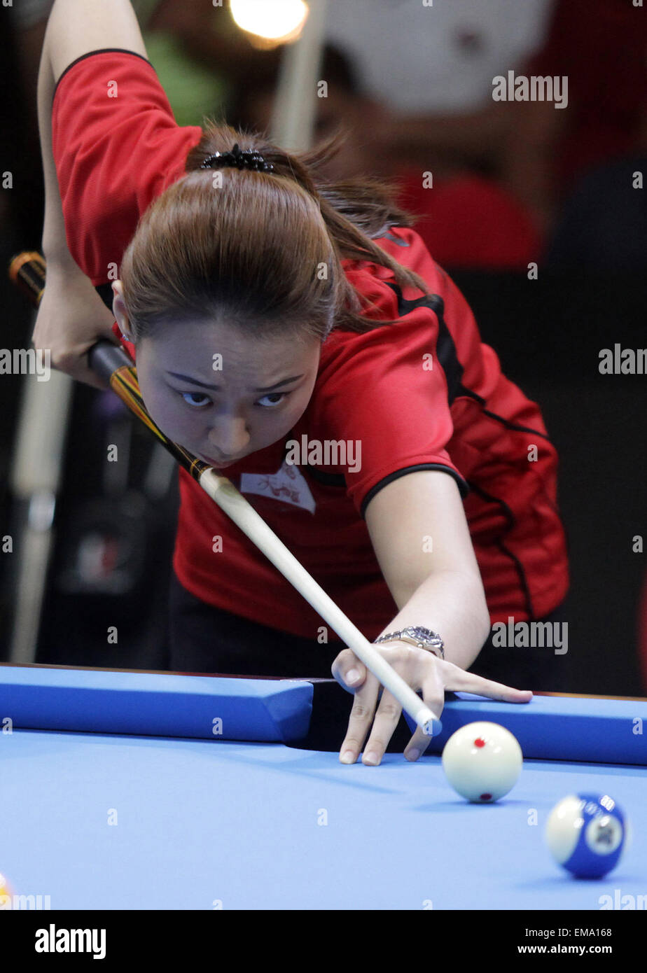 Pasay City, Philippines. 17th Apr, 2015. China's Chen Siming competes ...