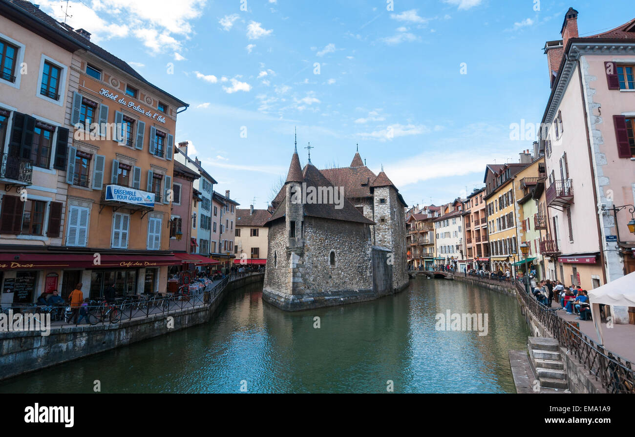 Famous landmark of Annecy, France Stock Photo - Alamy