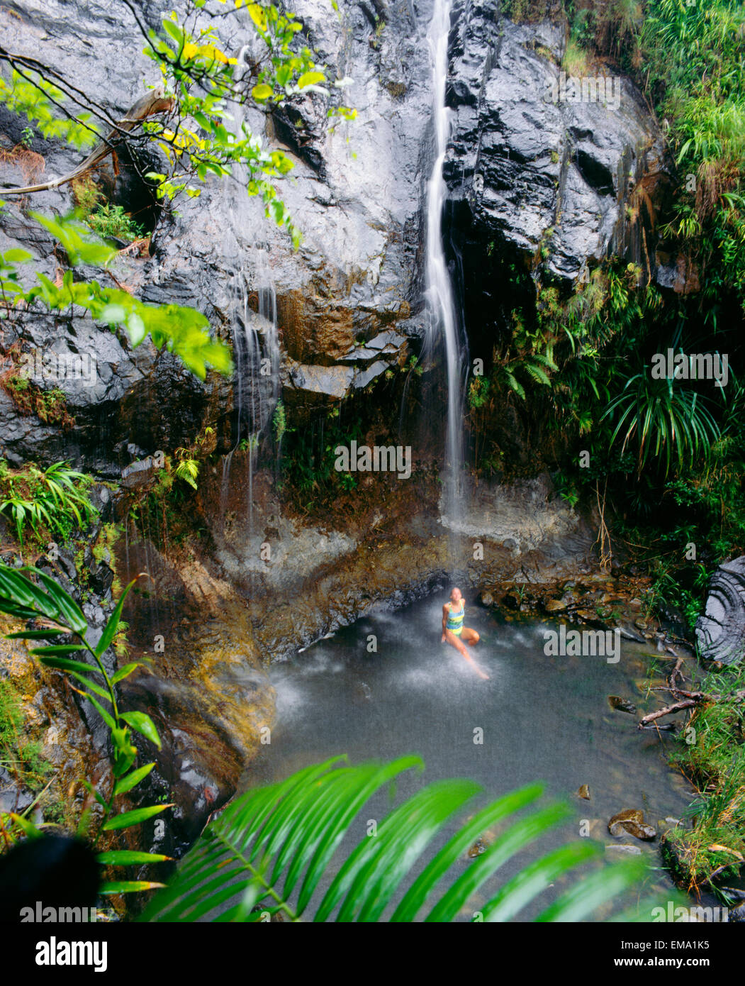 Guam yona upper sigua falls hi-res stock photography and images - Alamy