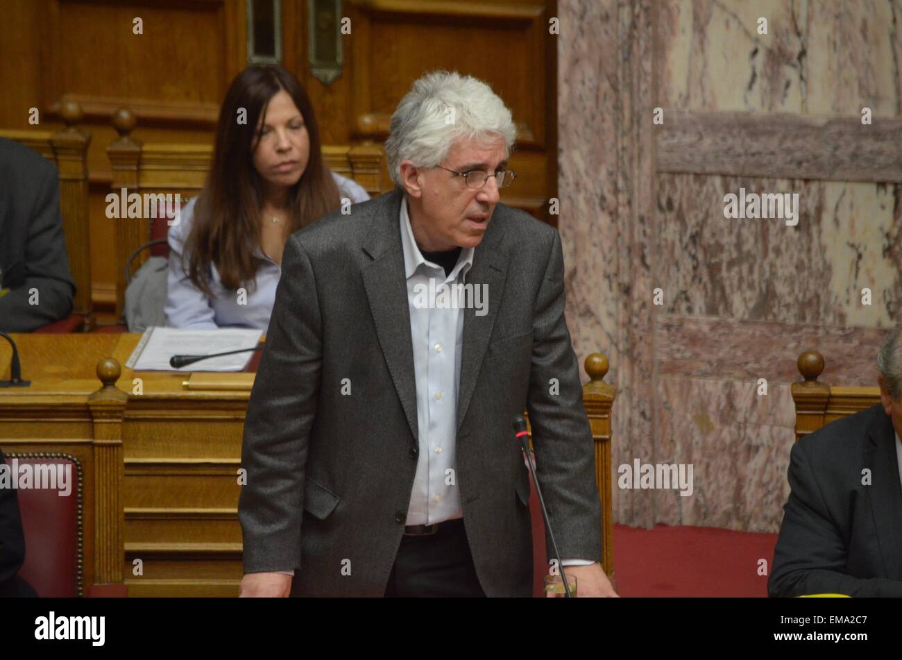 Athens, Greece. 17th Apr, 2015. Minister of Justice, Transparency and ...
