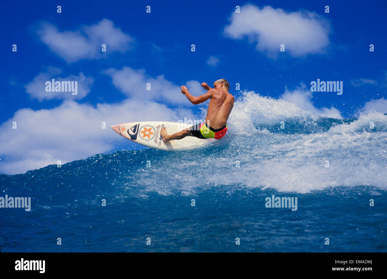 Hawaii, Noah Budroe Rips Off Top Of Wave With Board Facing Camera ...
