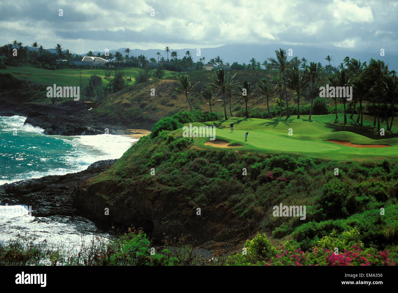 Hawaii, Kauai, Lihue, Kauai Lagoons Resort, Kiele Golf Course, View Of ...