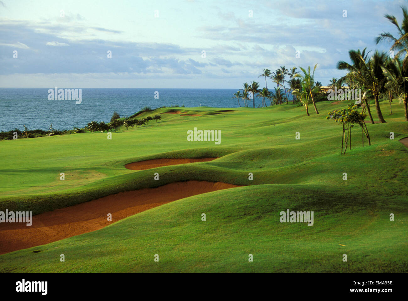 Hawaii, Kauai, Lihue, Kauai Lagoons Resort, Kiele Golf Course, 12Th ...