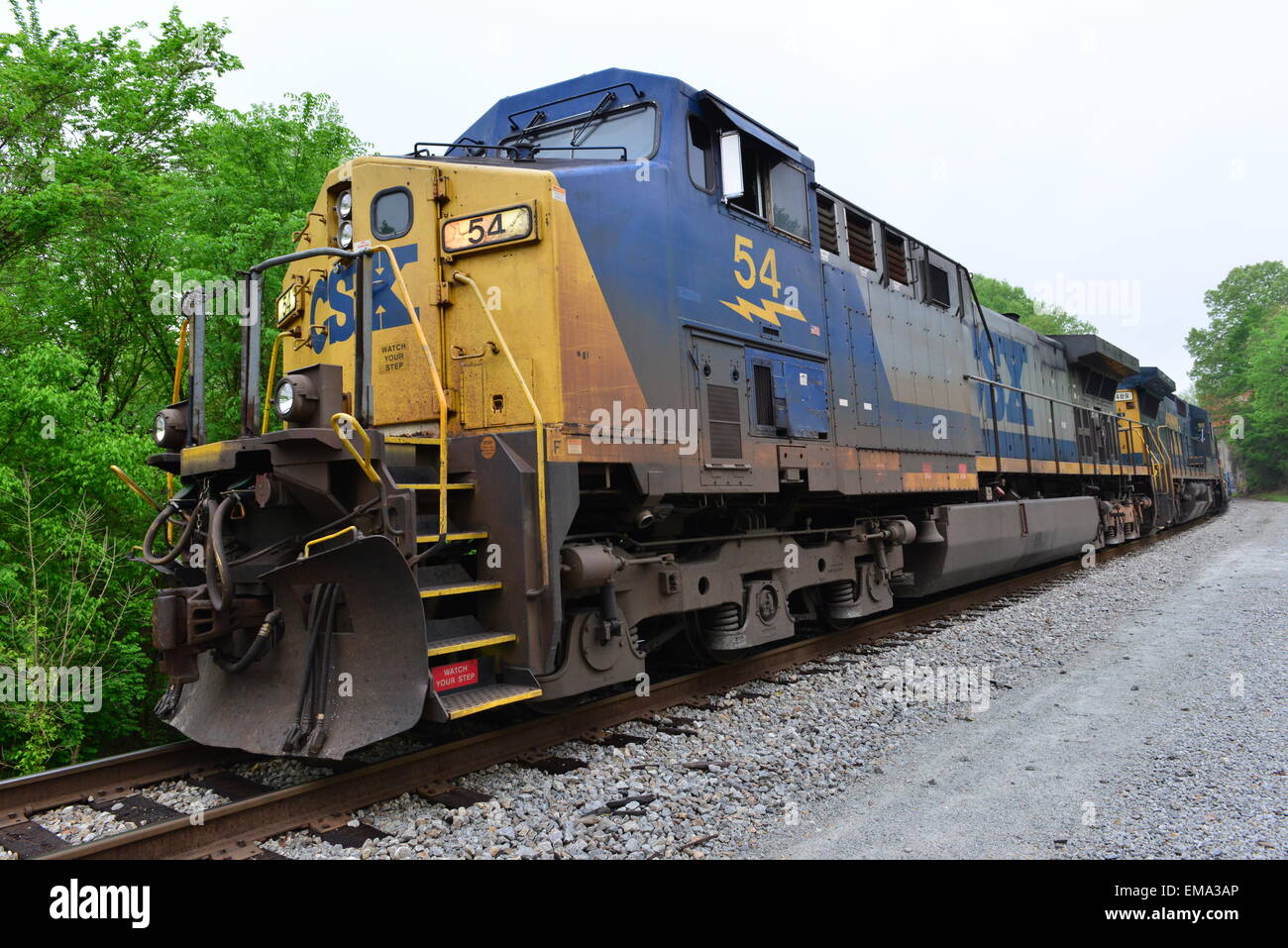 American Diesel Locomotive Stock Photo - Alamy