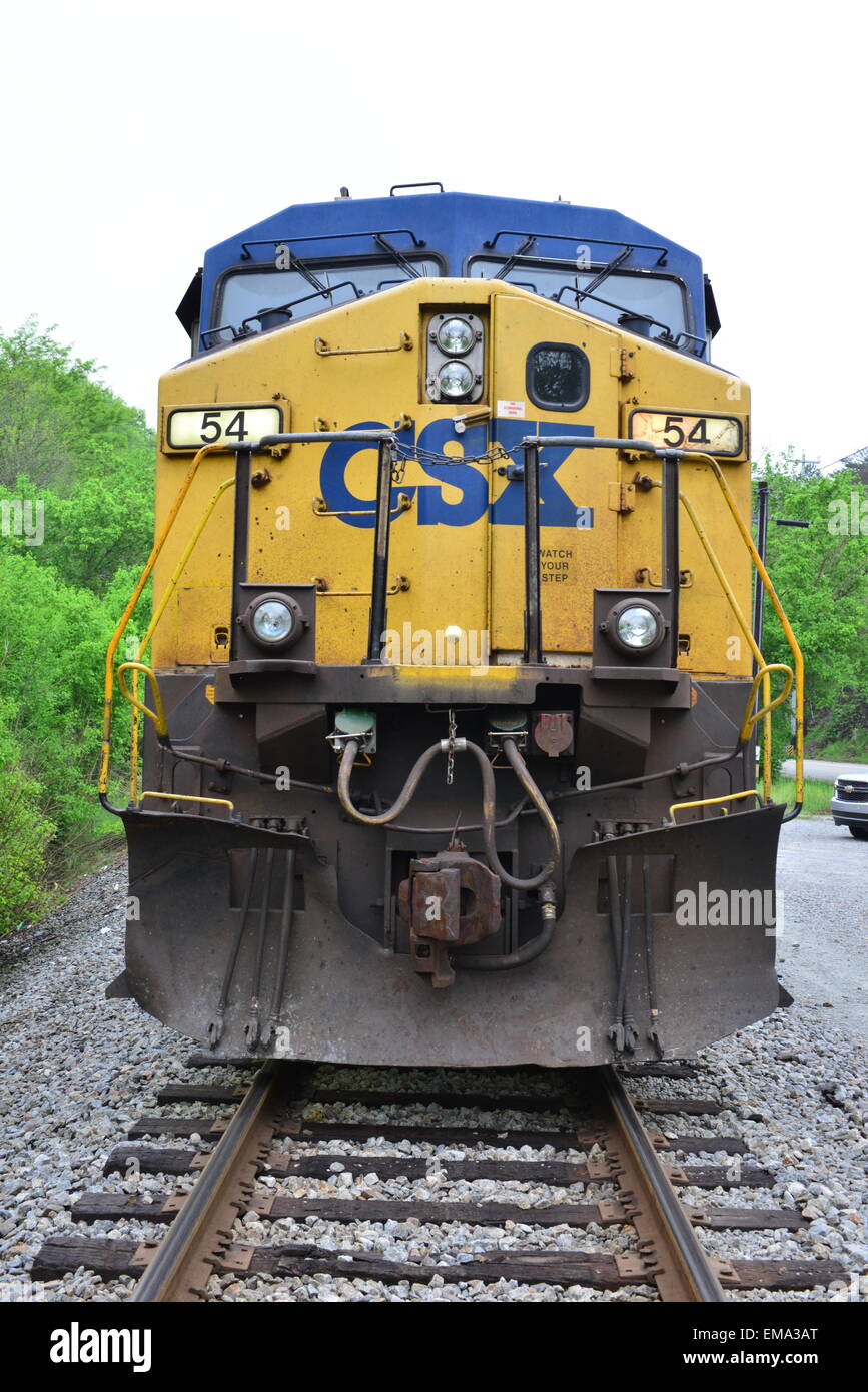 American Diesel Locomotive Stock Photo - Alamy