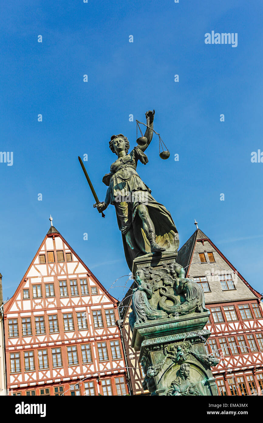 statue of Lady Justice (Justitia) in Frankfurt, Germany Stock Photo - Alamy