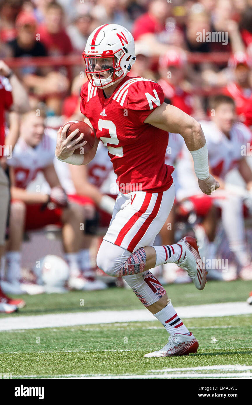 Lincoln, NE. USA. 11th Apr, 2015. Nebraska quarterback Zack Darlington ...