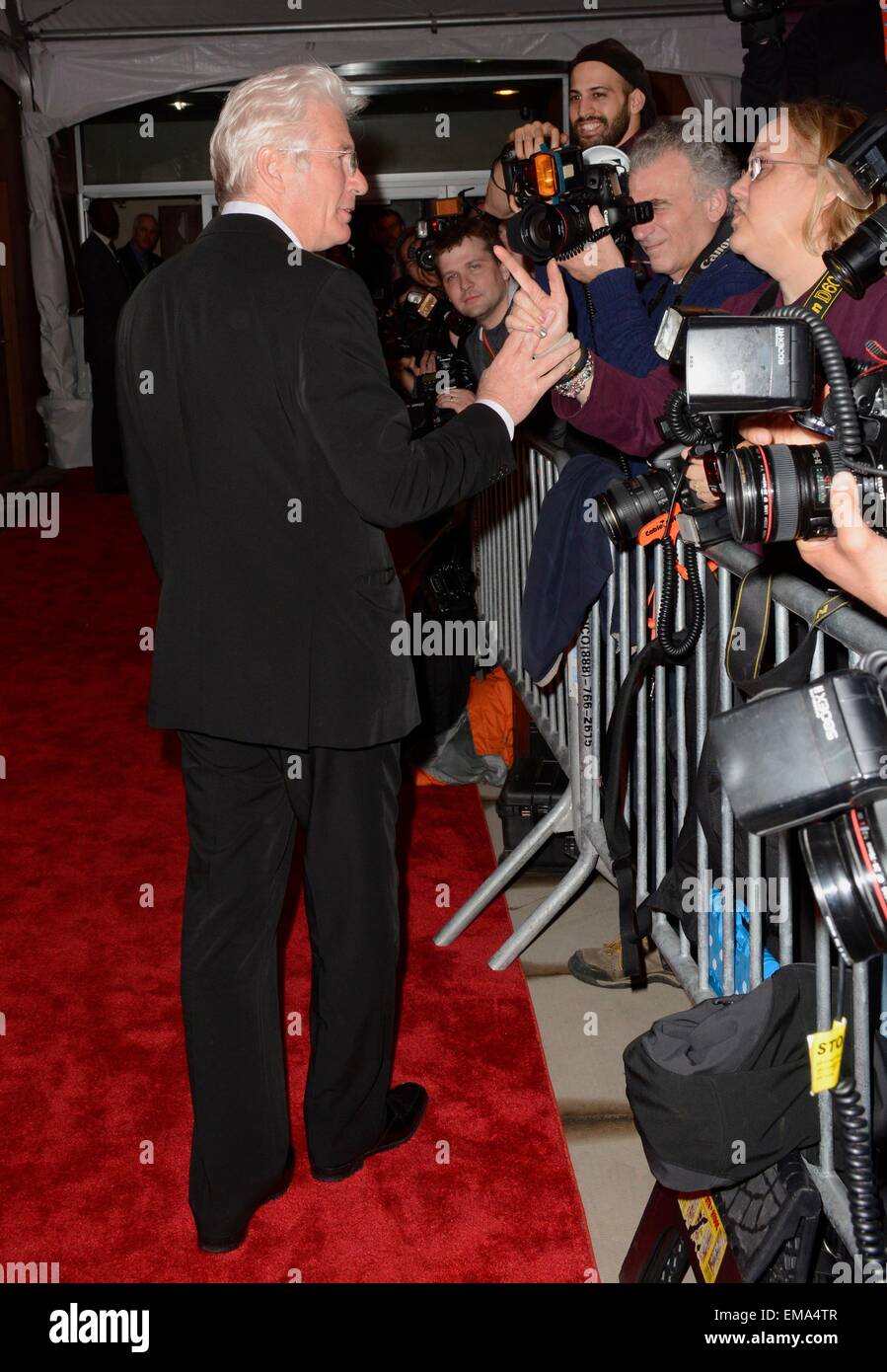 New York, NY, USA. 17th Apr, 2015. Richard Gere at arrivals for FRANNY ...