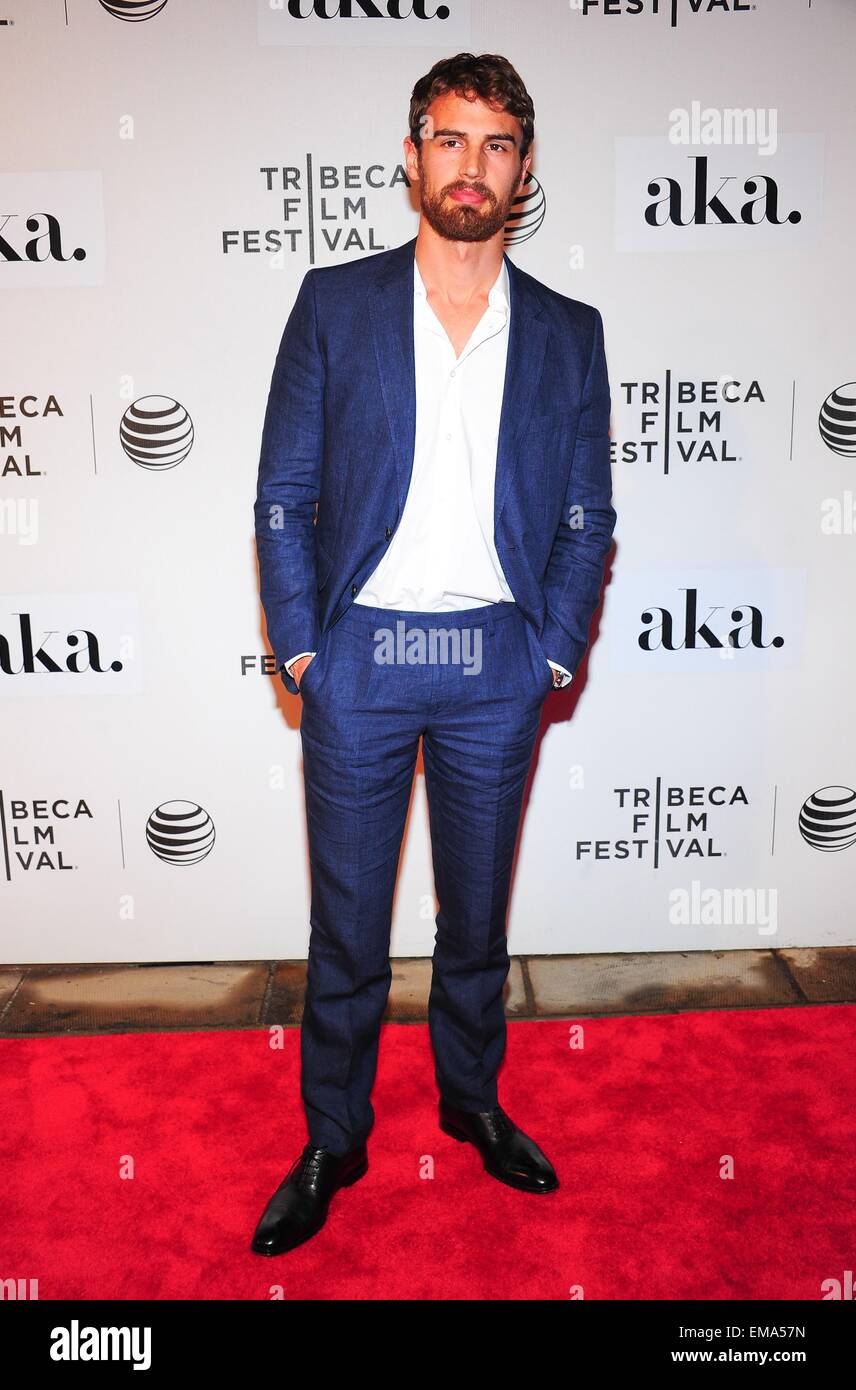 New York, NY, USA. 17th Apr, 2015. Theo James at arrivals for FRANNY ...