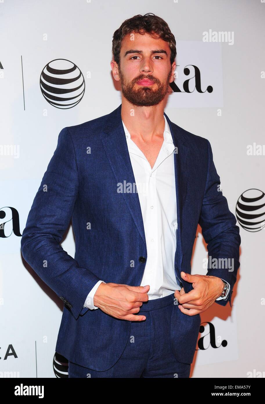 New York, NY, USA. 17th Apr, 2015. Theo James at arrivals for FRANNY ...