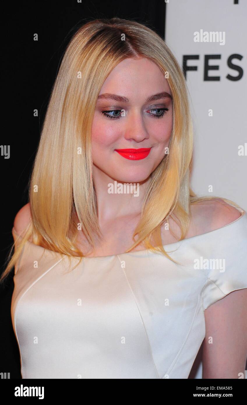 New York, NY, USA. 17th Apr, 2015. Dakota Fanning at arrivals for ...