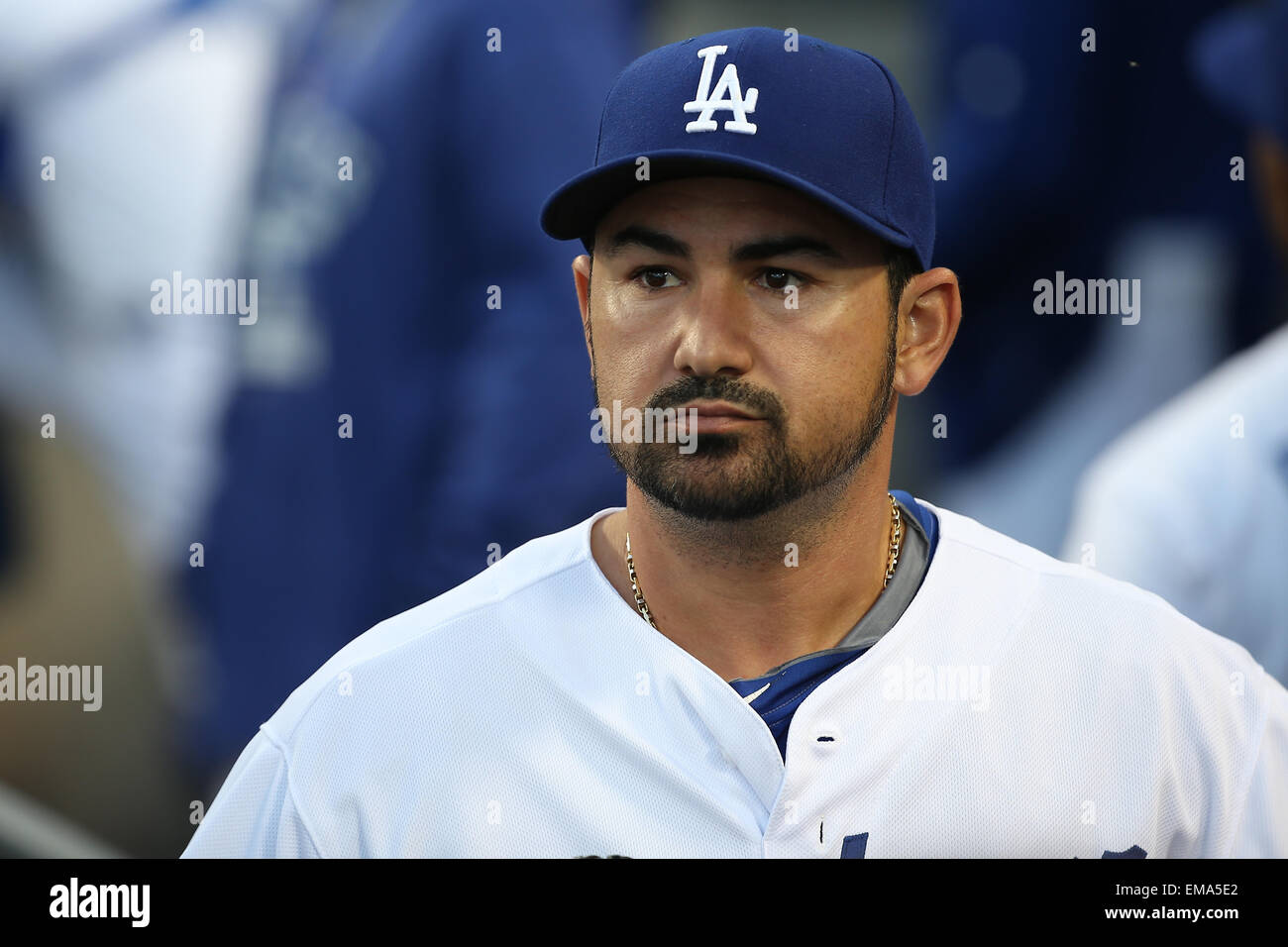 Los Angeles, California, USA. 17th April, 2015. Los Angeles Dodgers ...