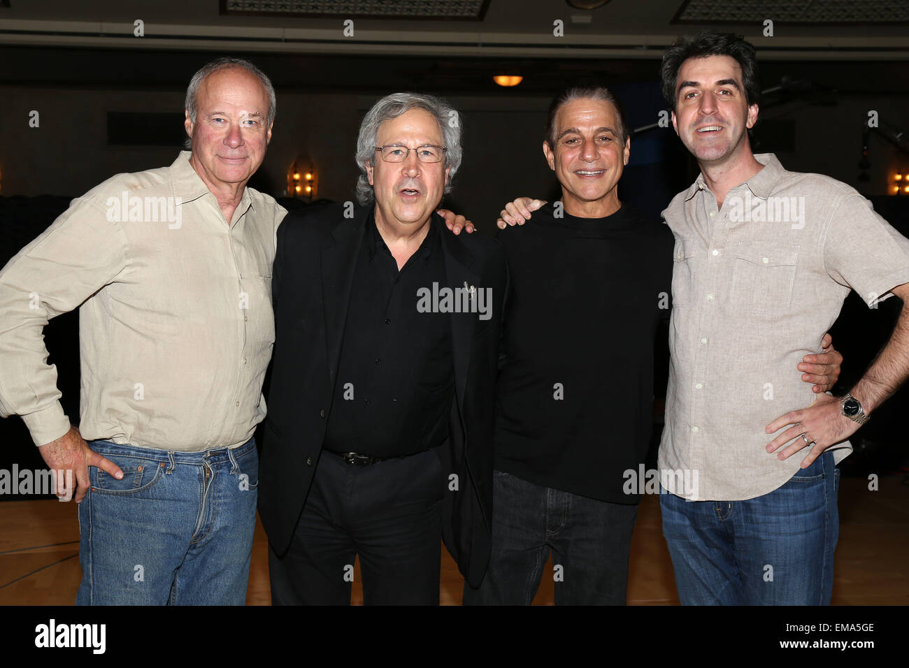 The recording session for Broadway's Honeymoon In Vegas, held at ...