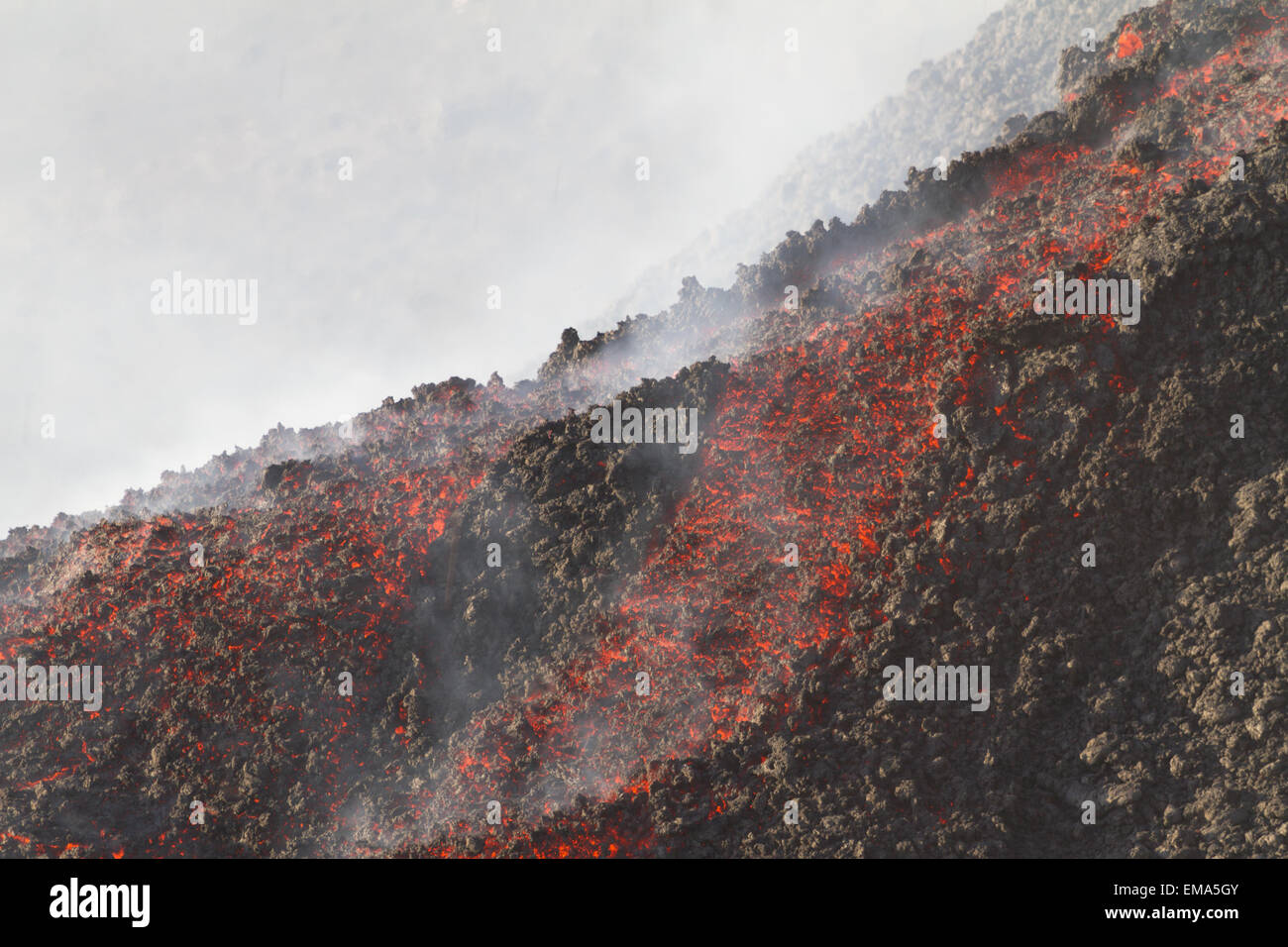 Mount Etna lava flow Stock Photo - Alamy